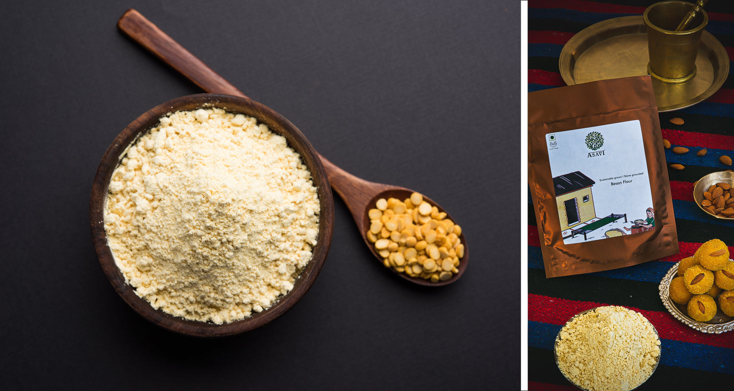 Stone grounded Besan- The Ultimate Super Flour – ASAVI